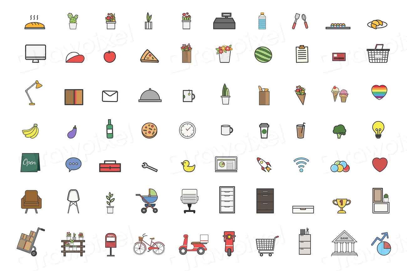 Illustration daily stuff vector set | Premium Vector - rawpixel