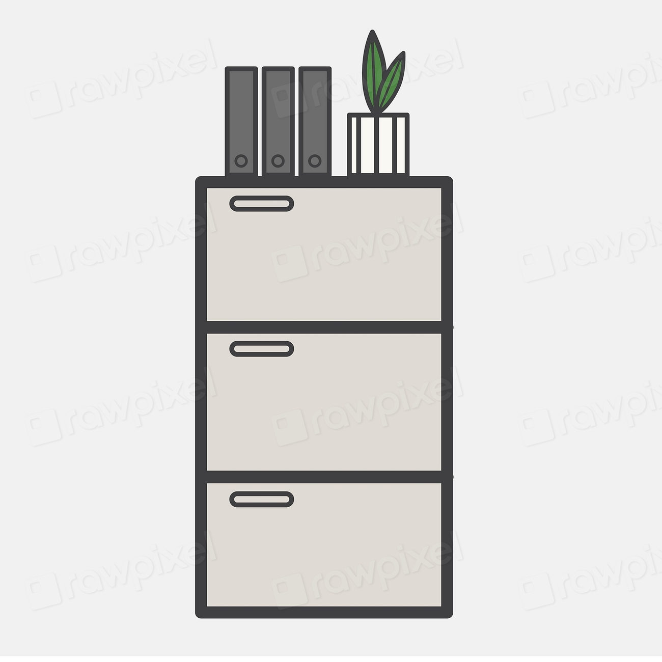 Illustration of document drawer | Premium Vector - rawpixel
