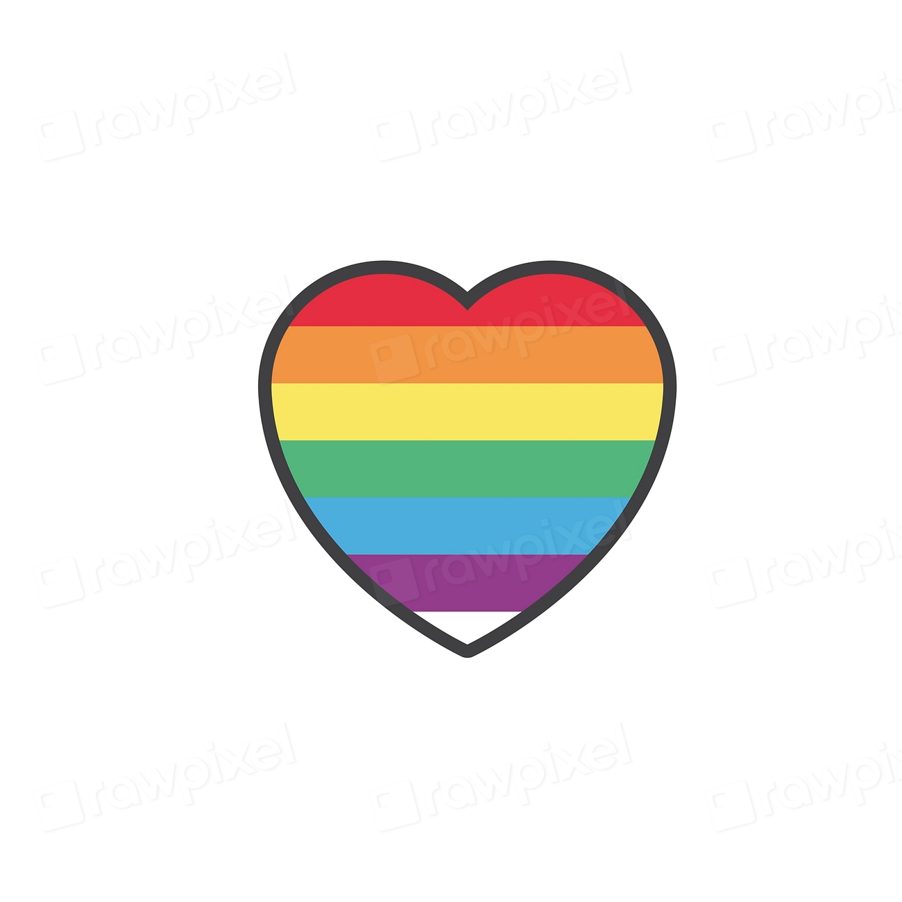 LGBT heart vector | Premium Vector - rawpixel