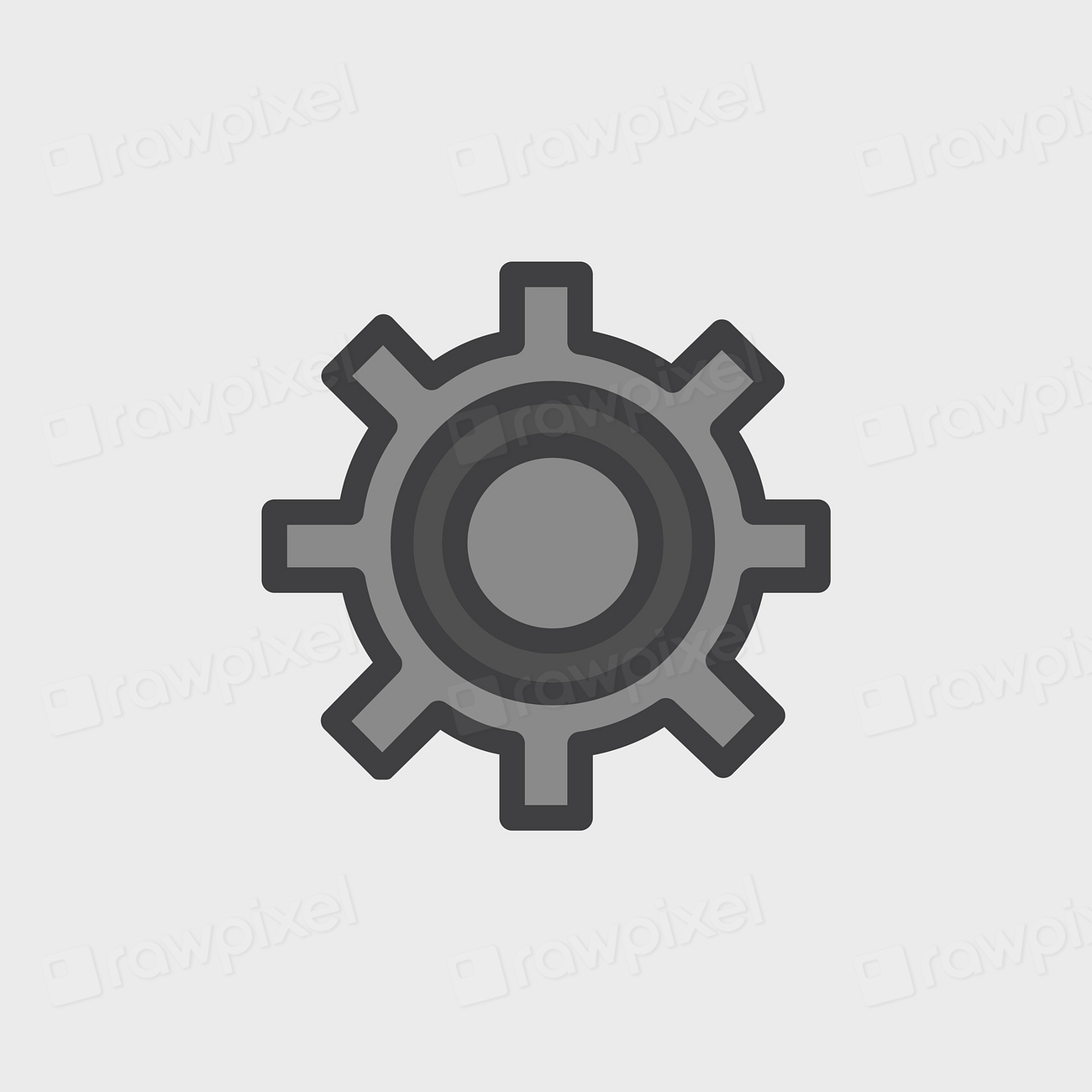 Illustration of cog | Premium Vector - rawpixel