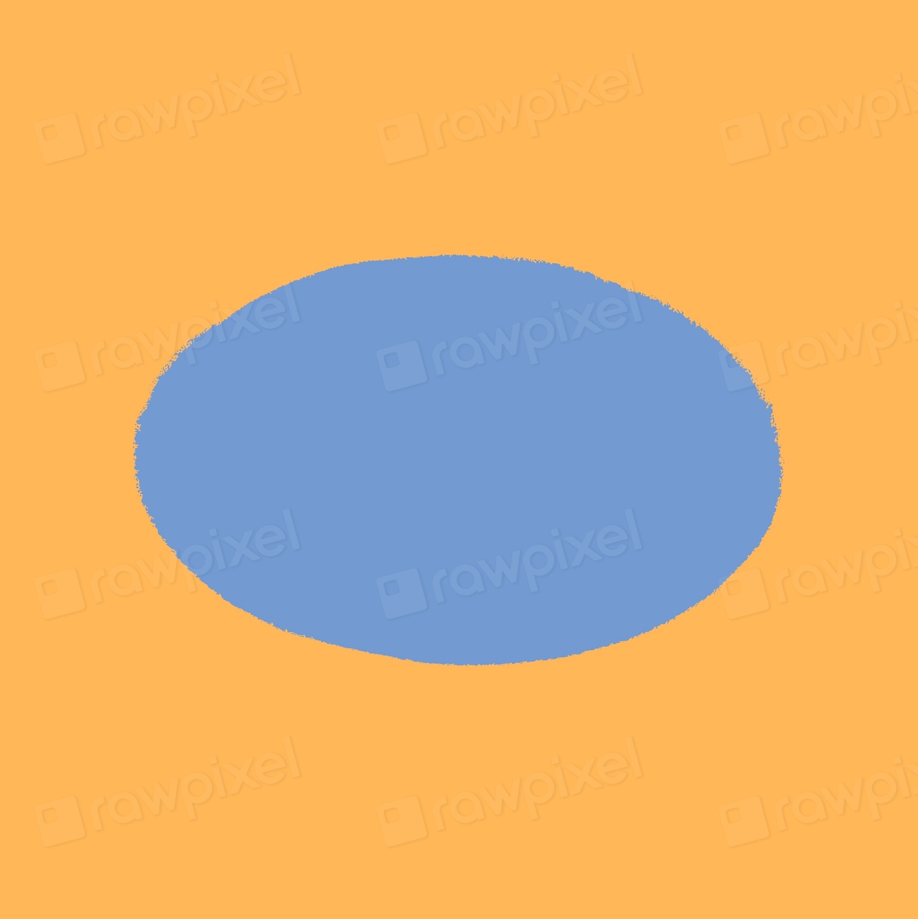 Oval shape sticker, blue geometric | Free PSD - rawpixel