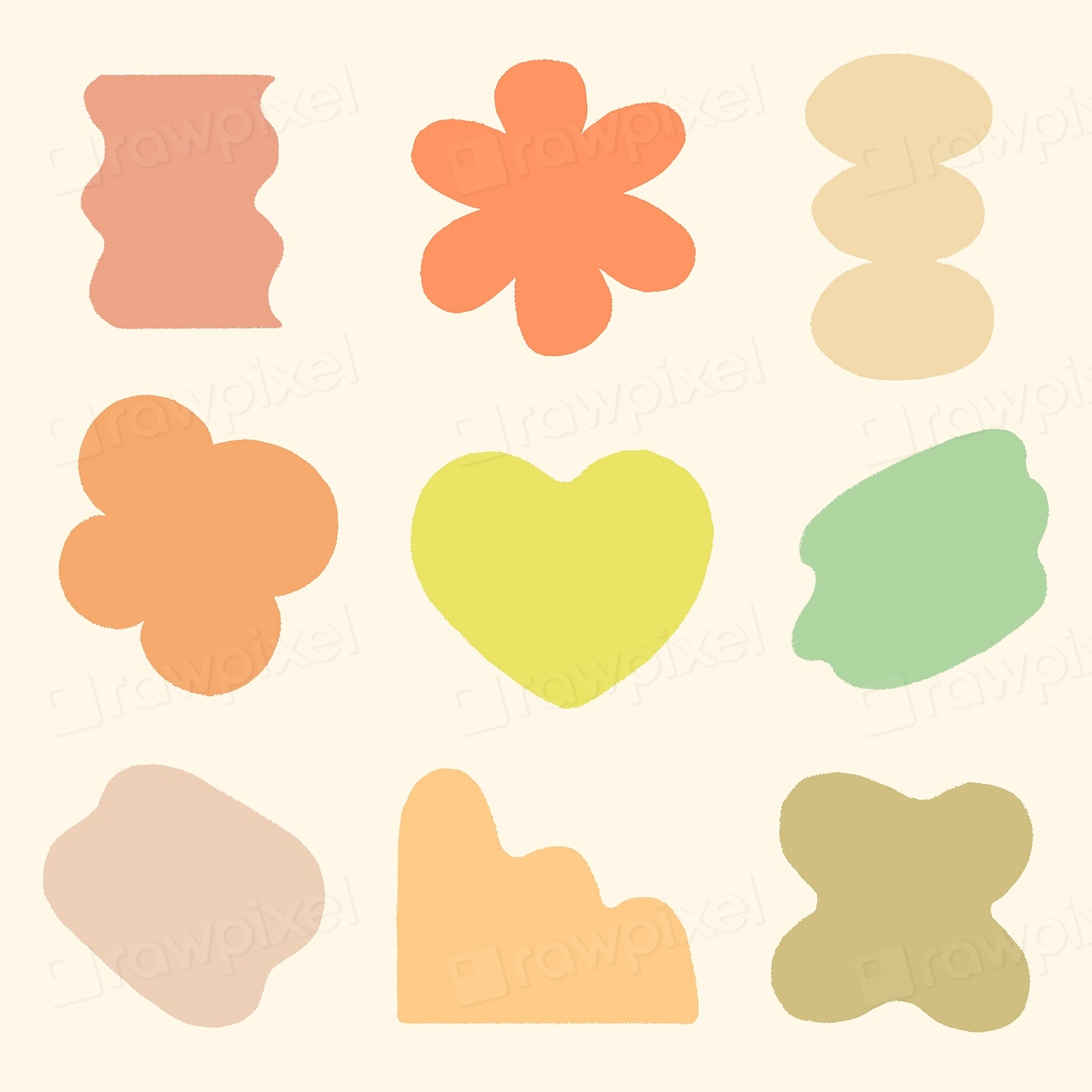 Blob shape badge, colorful stickers | Premium Vector - rawpixel