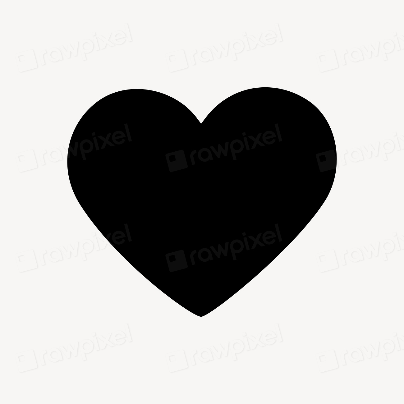 Black heart element, simple abstract | Premium Vector - rawpixel