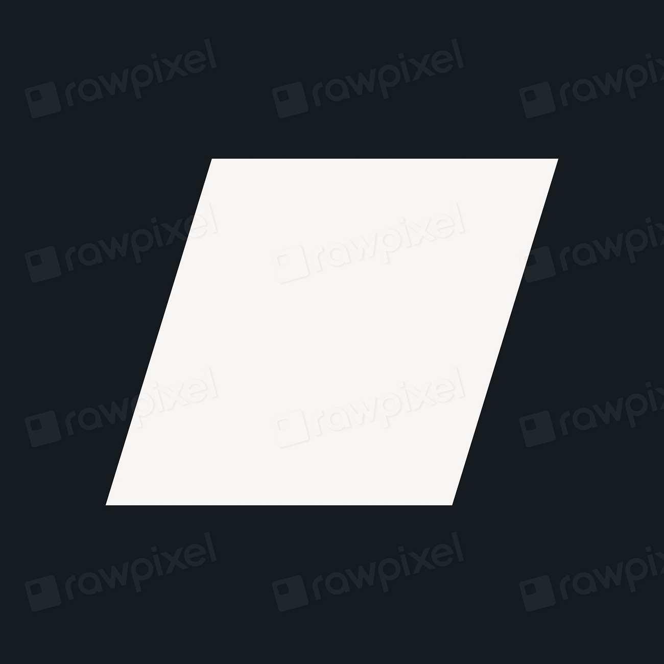 White slanted square element, simple | Premium PSD - rawpixel