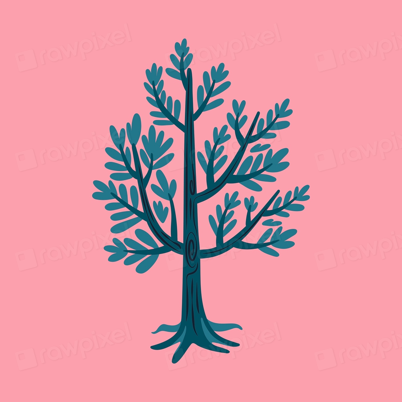 Cute tree clipart, aesthetic nature | Premium Vector - rawpixel