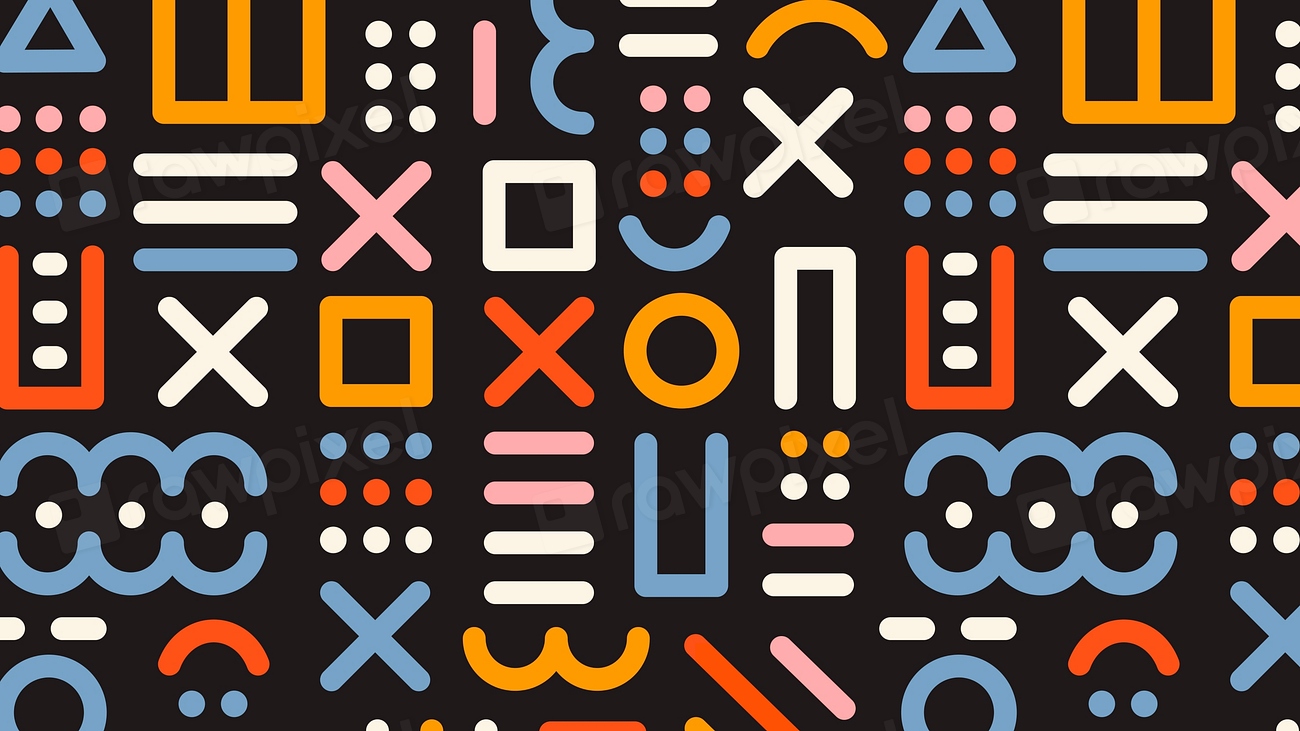 Memphis pattern HD wallpaper, aesthetic | Premium Photo - rawpixel