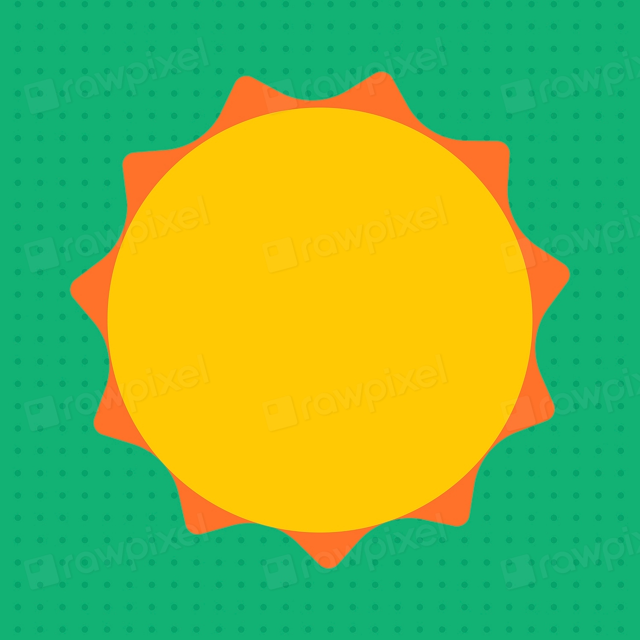 Sun shape clipart, funky graphic | Premium PSD - rawpixel
