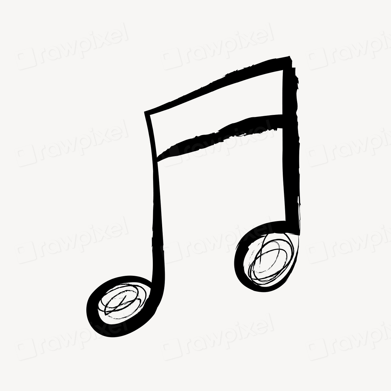 Music note sticker, cute doodle | Premium Vector Illustration - rawpixel