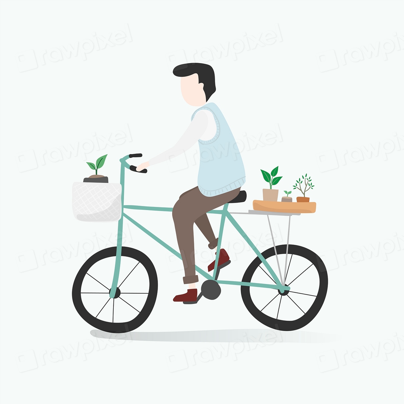 Illustration human avatar environment | Premium Vector Illustration ...