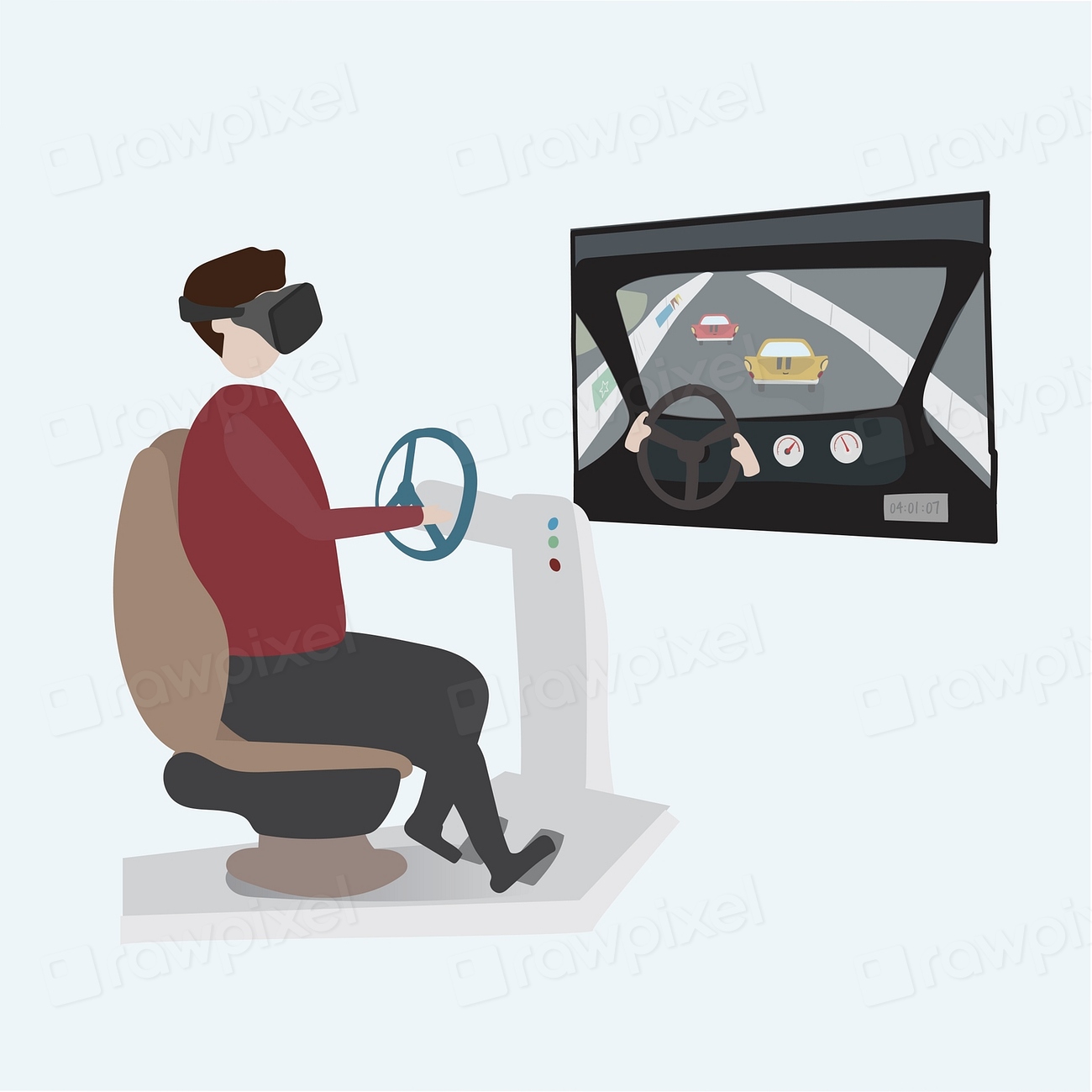 Illustration human avatar using technology | Premium Vector ...