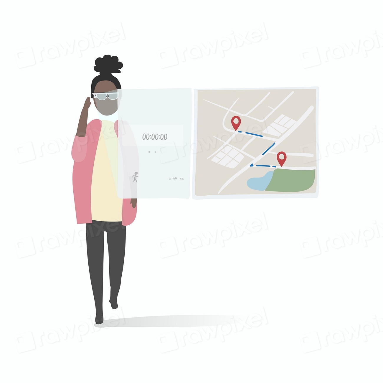 Illustration human avatar using technology | Premium Vector ...