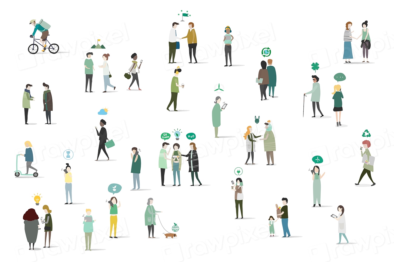 Illustration human avatar environment | Premium Vector - rawpixel