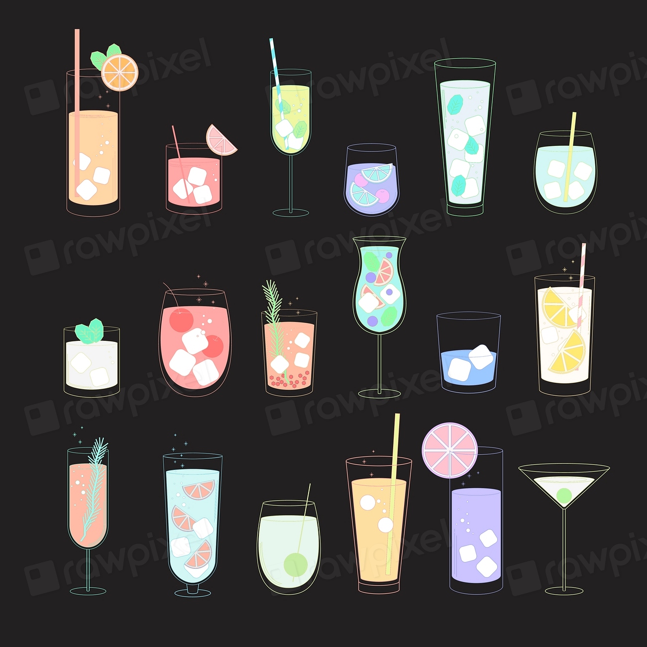 Vector of a beverage | Free Vector - rawpixel