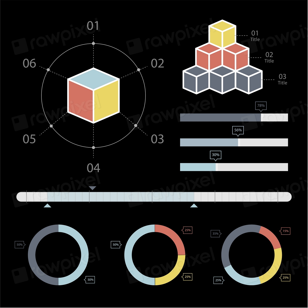 Set business graphs and charts | Premium Vector - rawpixel