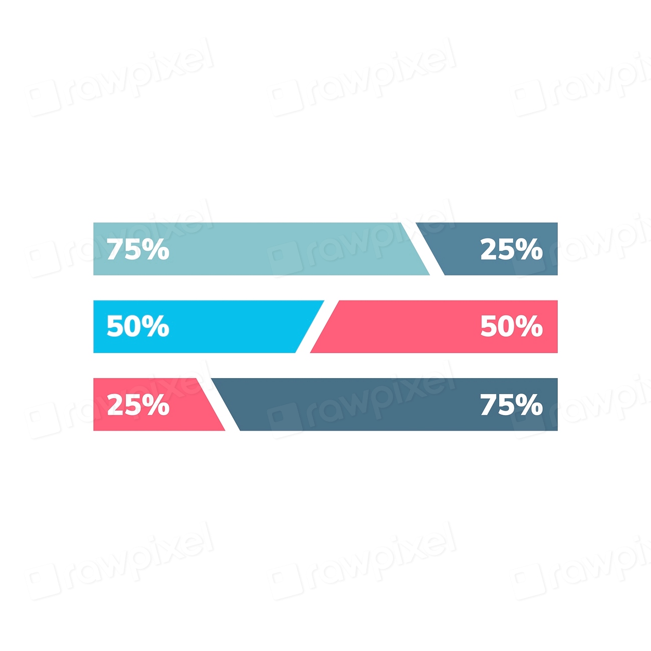 Percentage business bar chart vector | Premium Vector - rawpixel