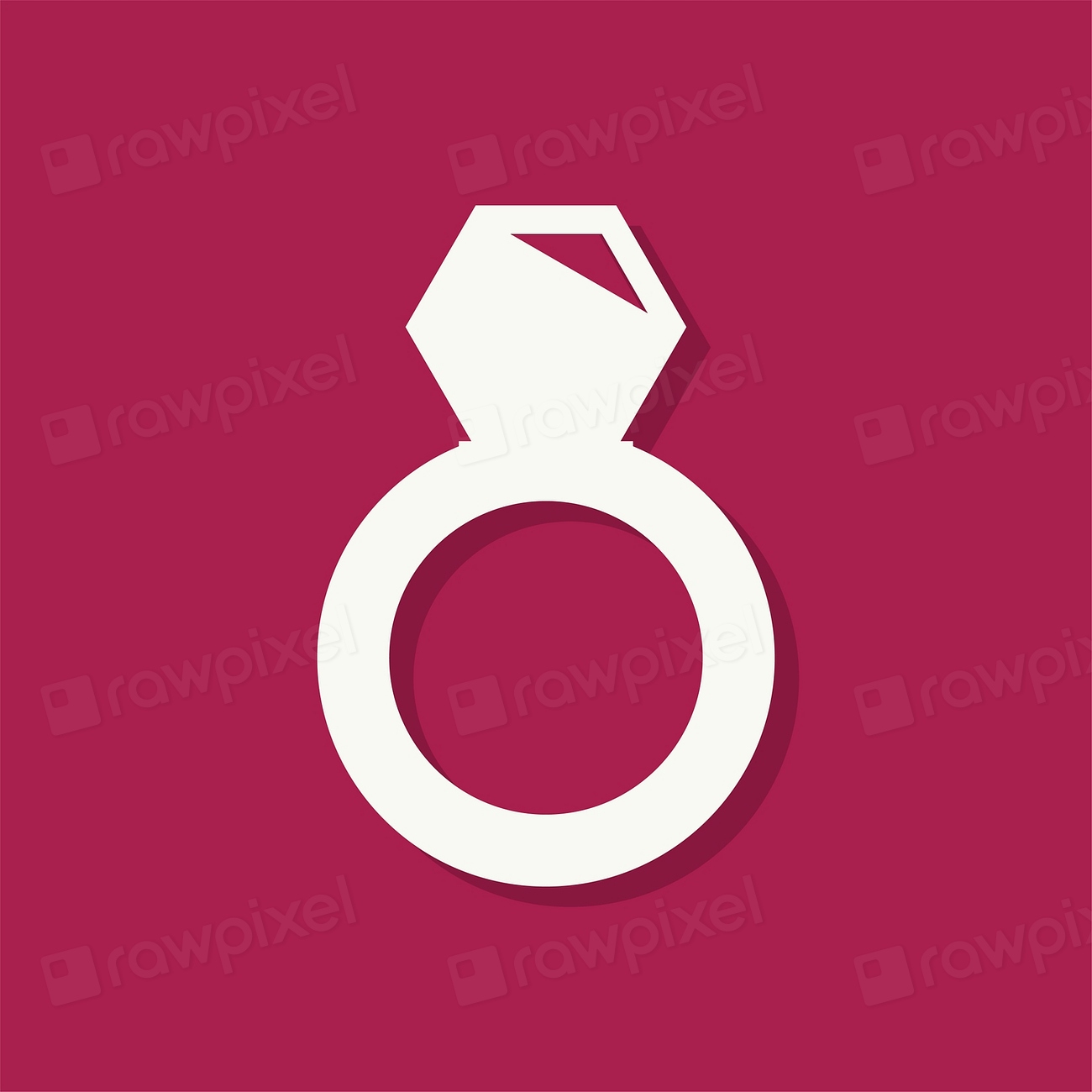 Diamond ring Valentines day icon | Premium Vector - rawpixel