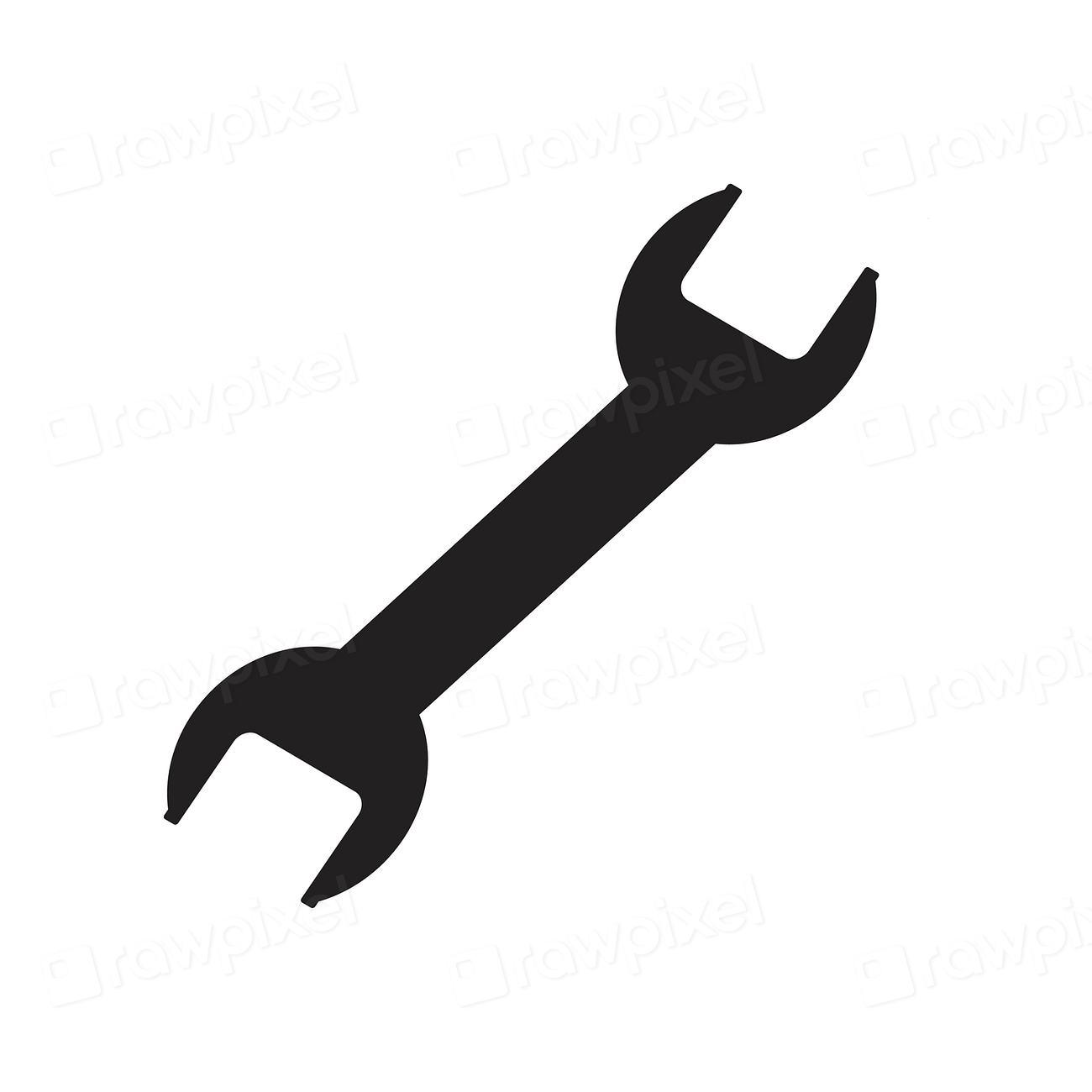 Isolated wrench icon white background | Free Vector - rawpixel