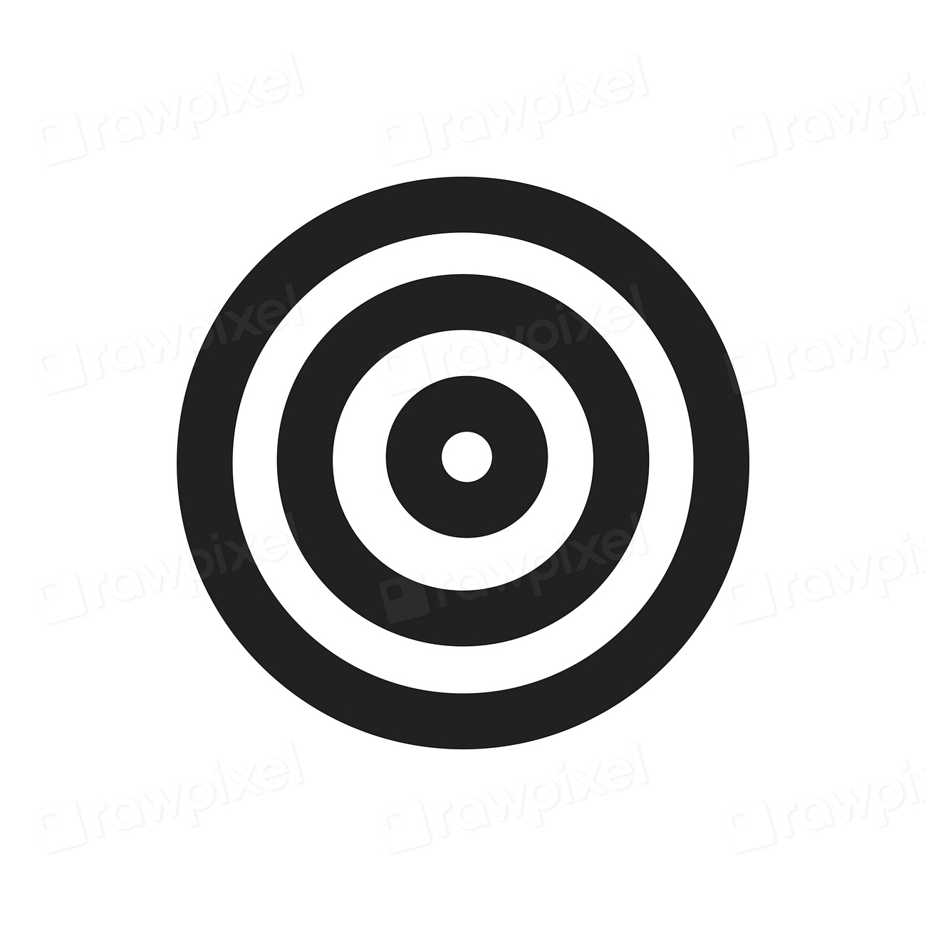 Isolated target icon white background | Premium Vector - rawpixel