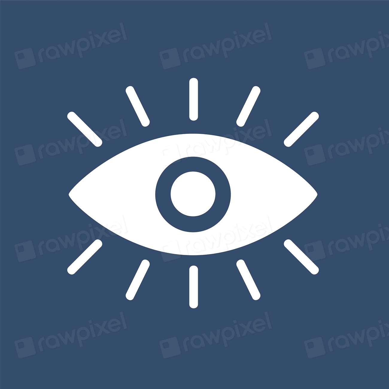 white eye graphic icon blue | Premium Vector - rawpixel