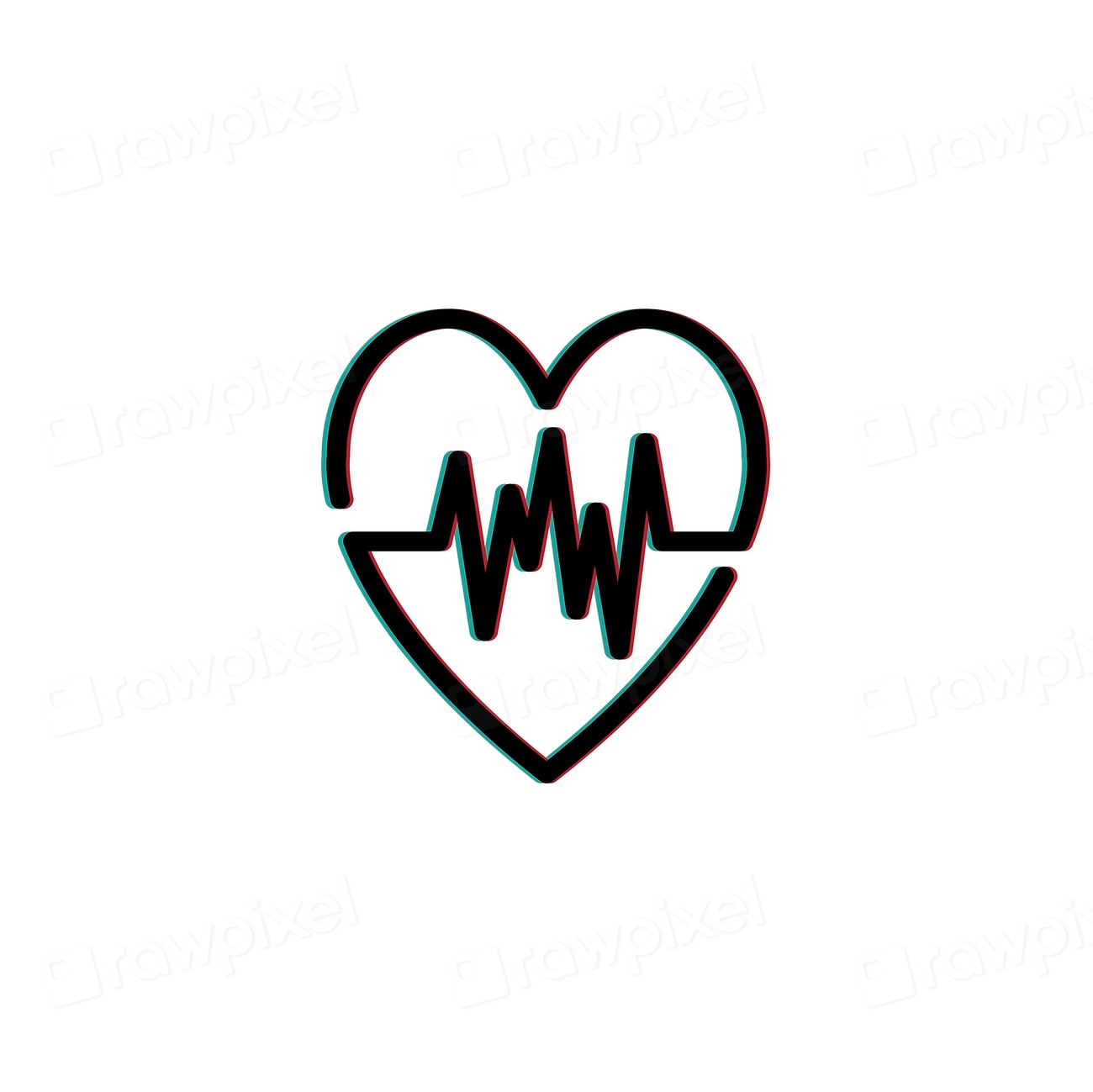 Heart rate cardiogram icon illustration | Premium Vector - rawpixel
