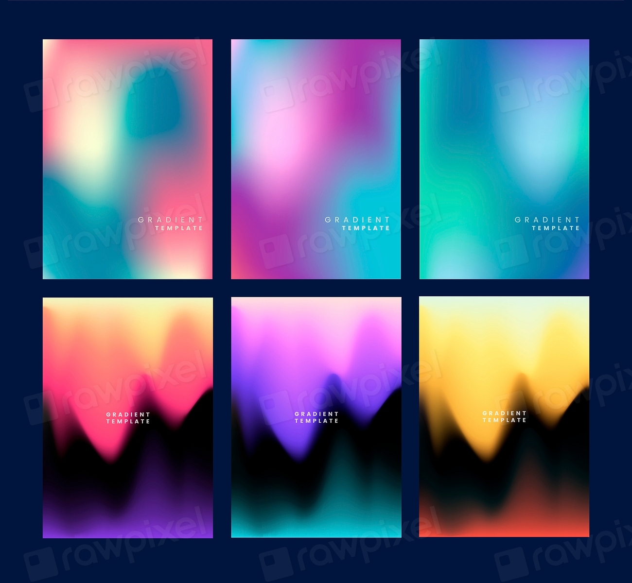 Colorful flyer template design illustration | Premium Vector - rawpixel