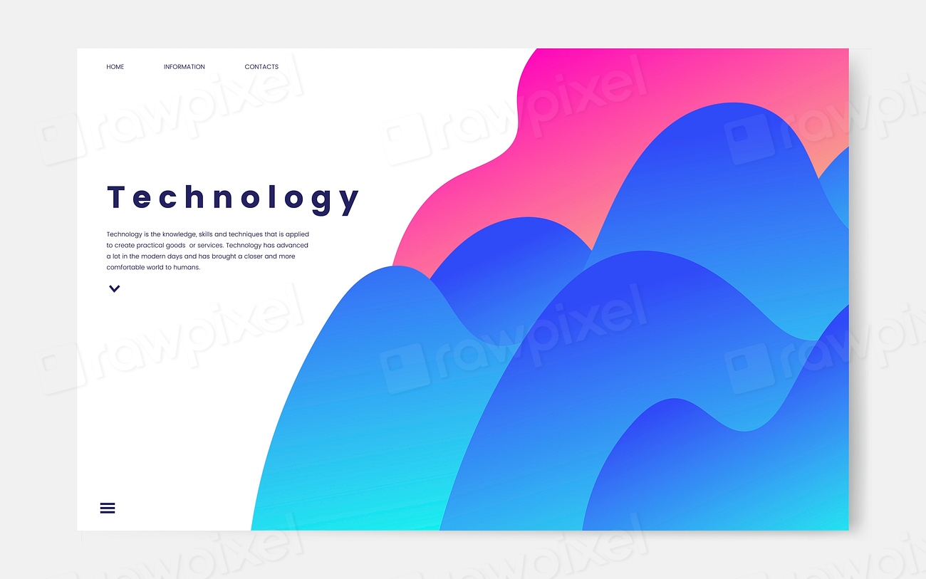 Technology and IT informational website | Free Vector - rawpixel