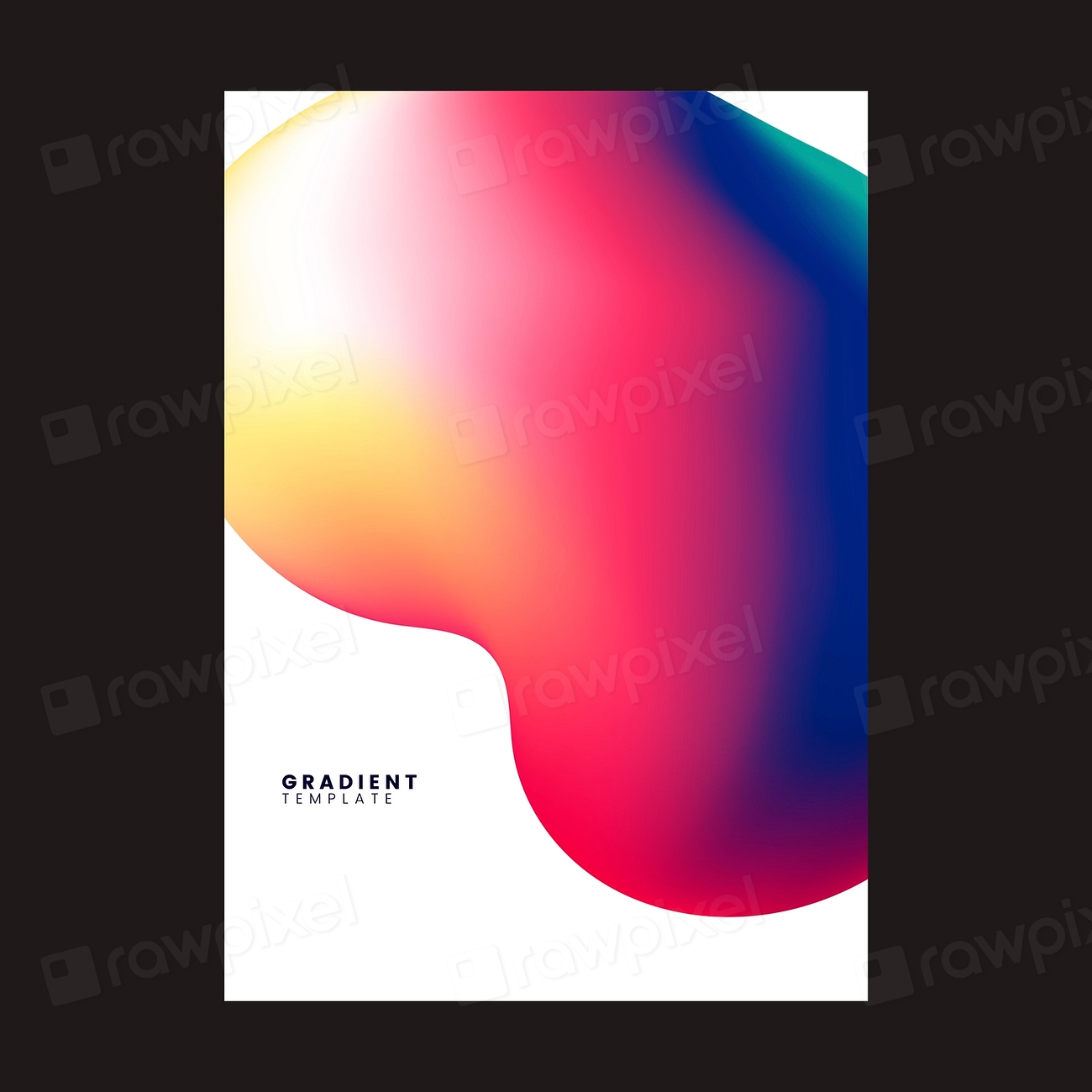 Colorful gradient template background design | Premium Vector - rawpixel