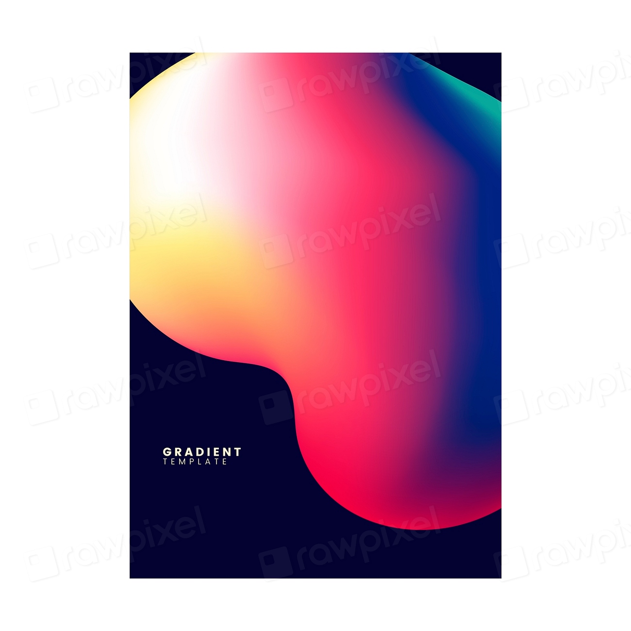Colorful gradient template background design | Premium Vector - rawpixel