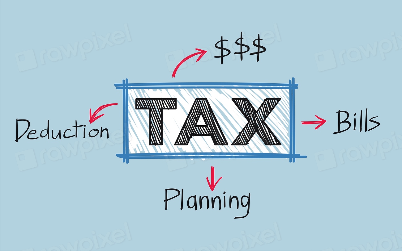 Tax and and bills illustration | Free Vector - rawpixel