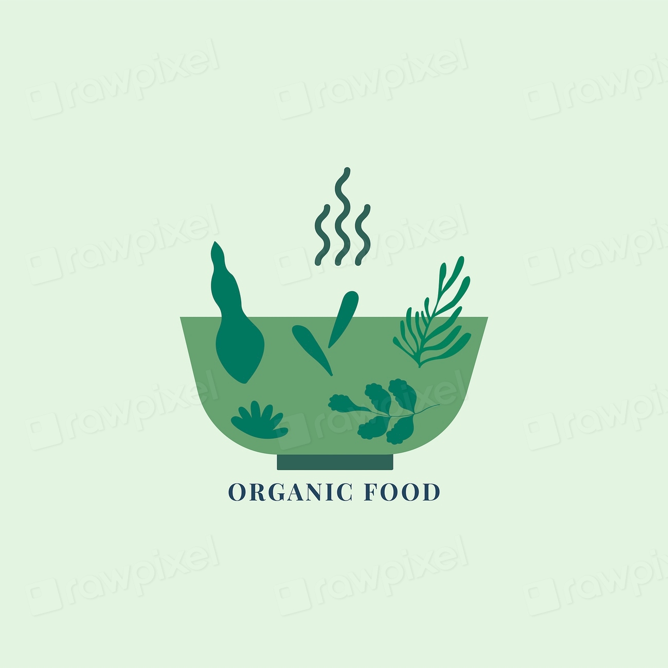 Organic and healthy food icon | Free Vector - rawpixel