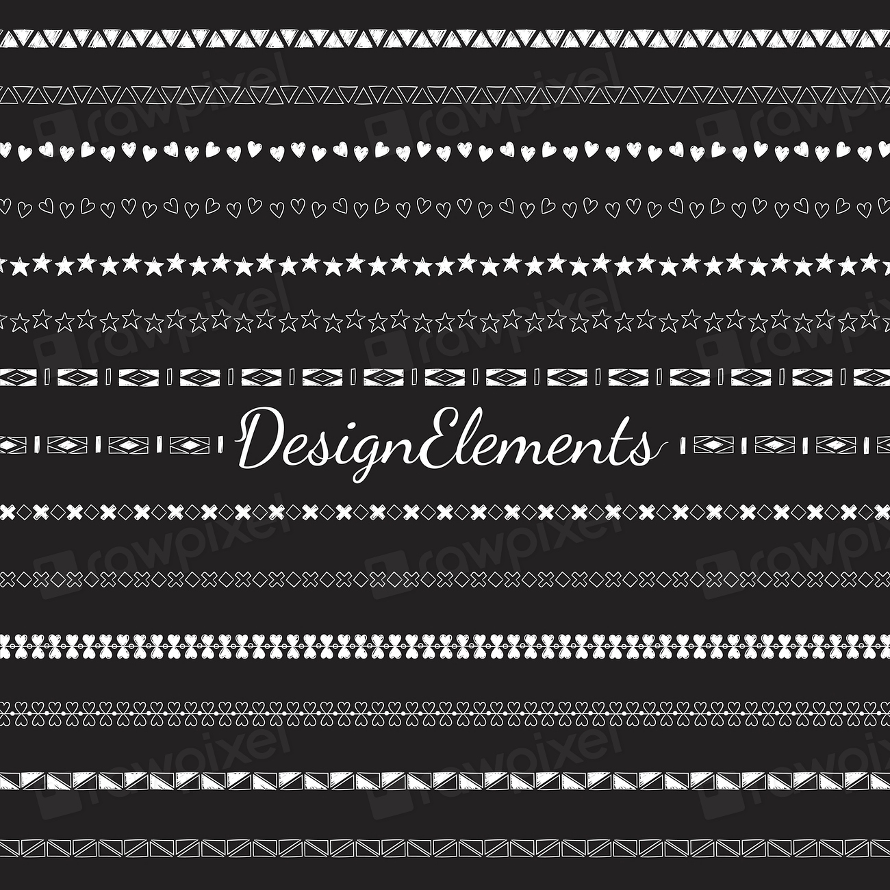 Divider line design elements vector | Premium Vector - rawpixel