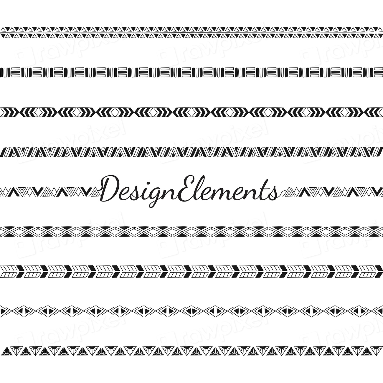 Divider line design elements vector | Premium Vector - rawpixel