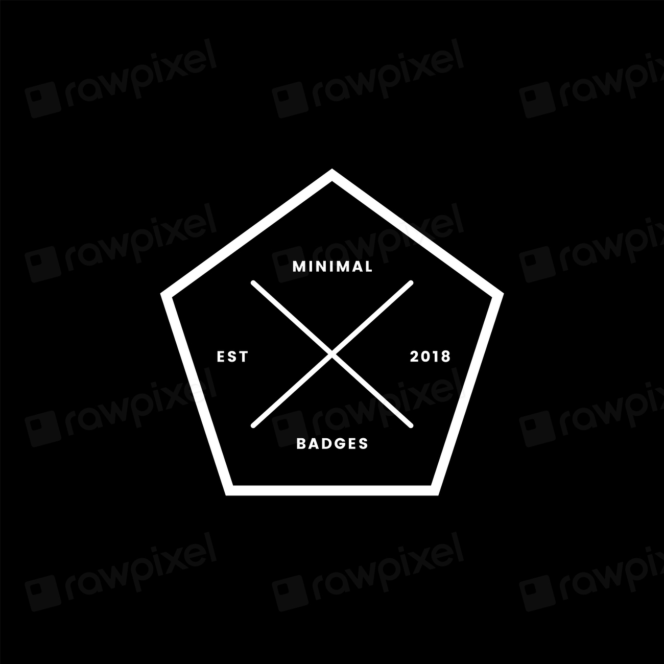 Minimal style badge and logo | Premium Vector - rawpixel
