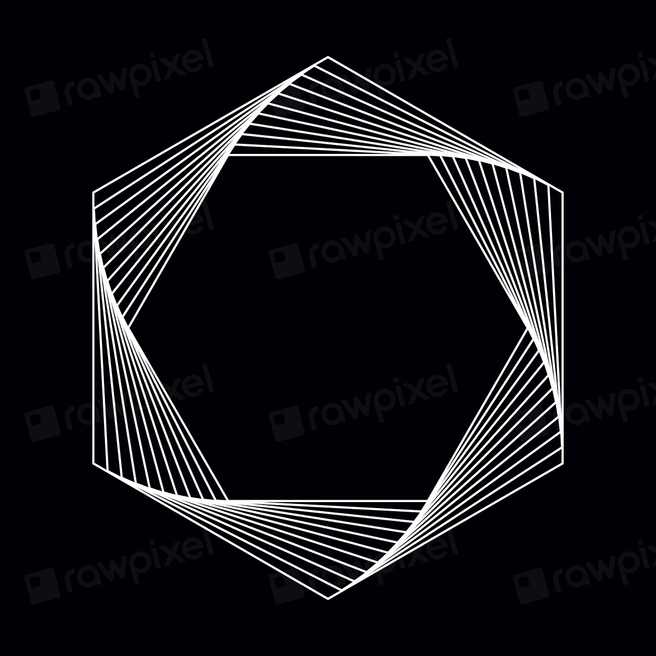 Abstract hexagon geometric element vector | Premium Vector - rawpixel