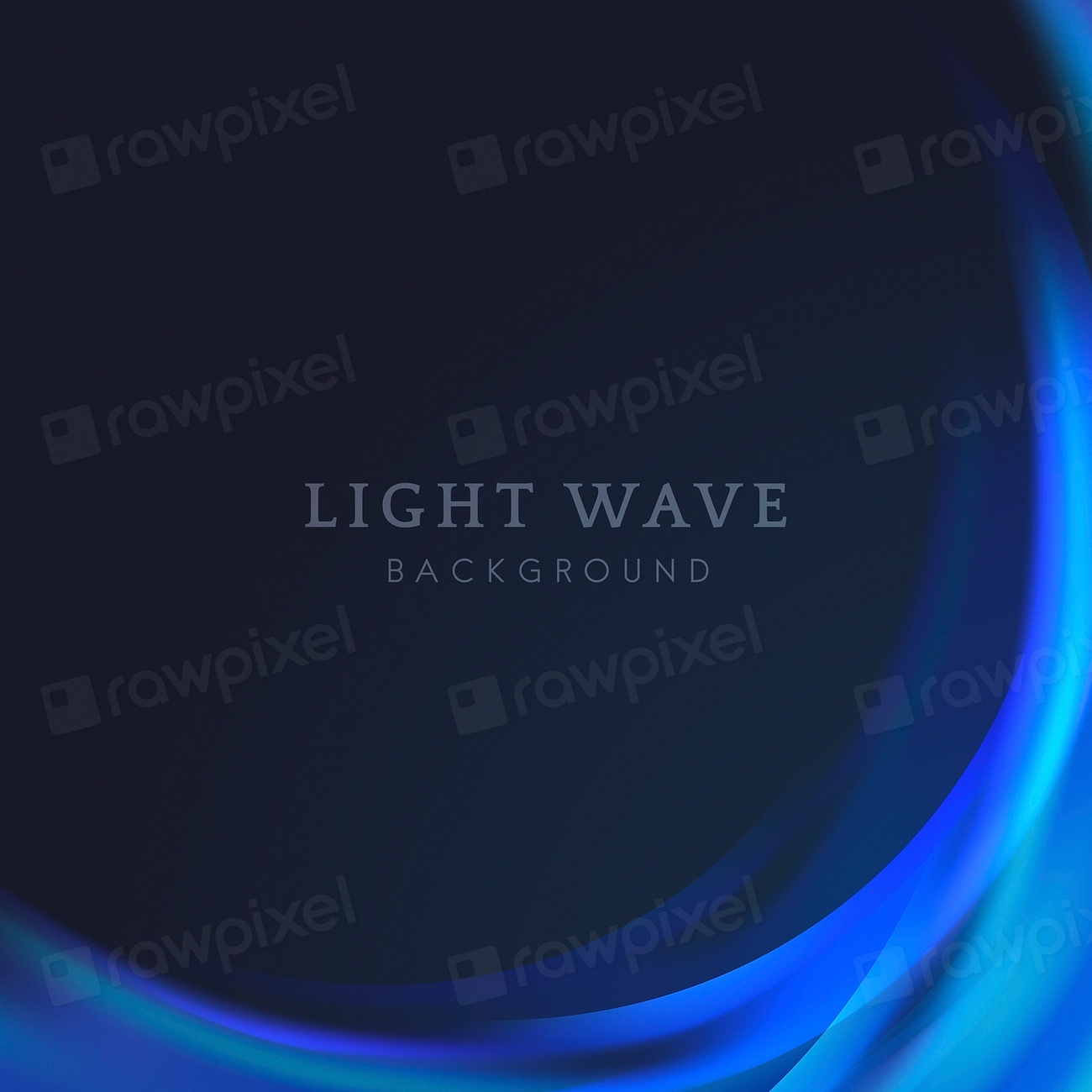 Blue light wave border background | Premium Vector - rawpixel