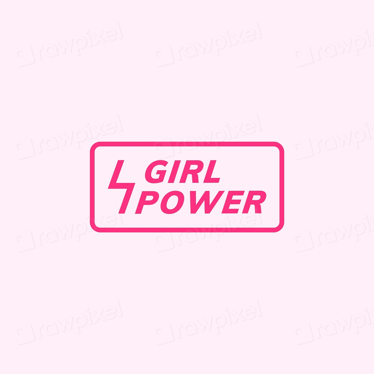 Girl power emblem badge illustration | Premium Vector - rawpixel