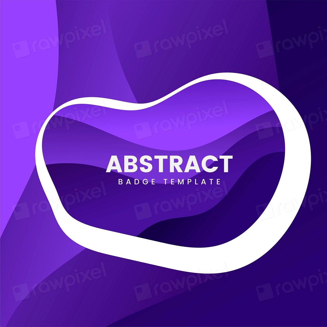 Abstract badge design in purple | Free Vector - rawpixel