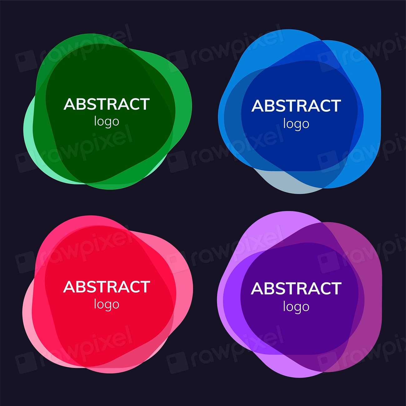 Set of abstract badge designs | Premium Vector - rawpixel