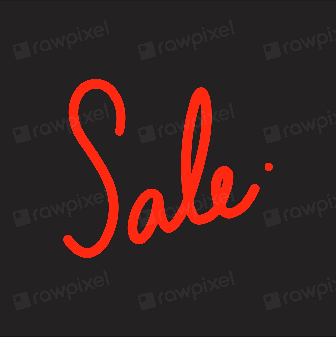 Sale typography vector in red | Free Vector - rawpixel