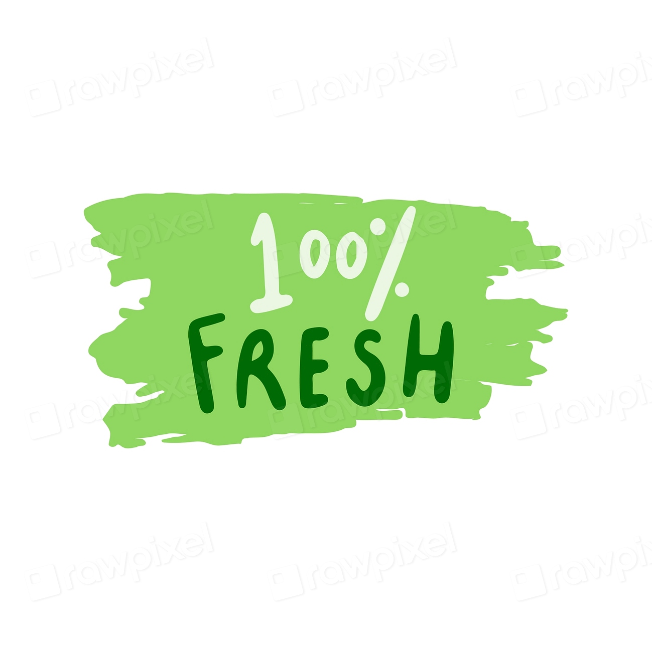 Fresh typography vector in green | Premium Vector - rawpixel