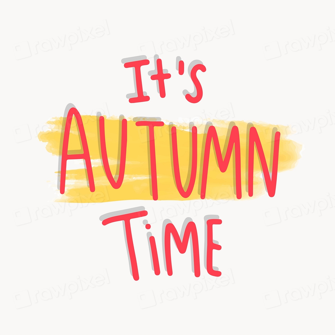 It's autumn time fall illustration | Premium Vector - rawpixel