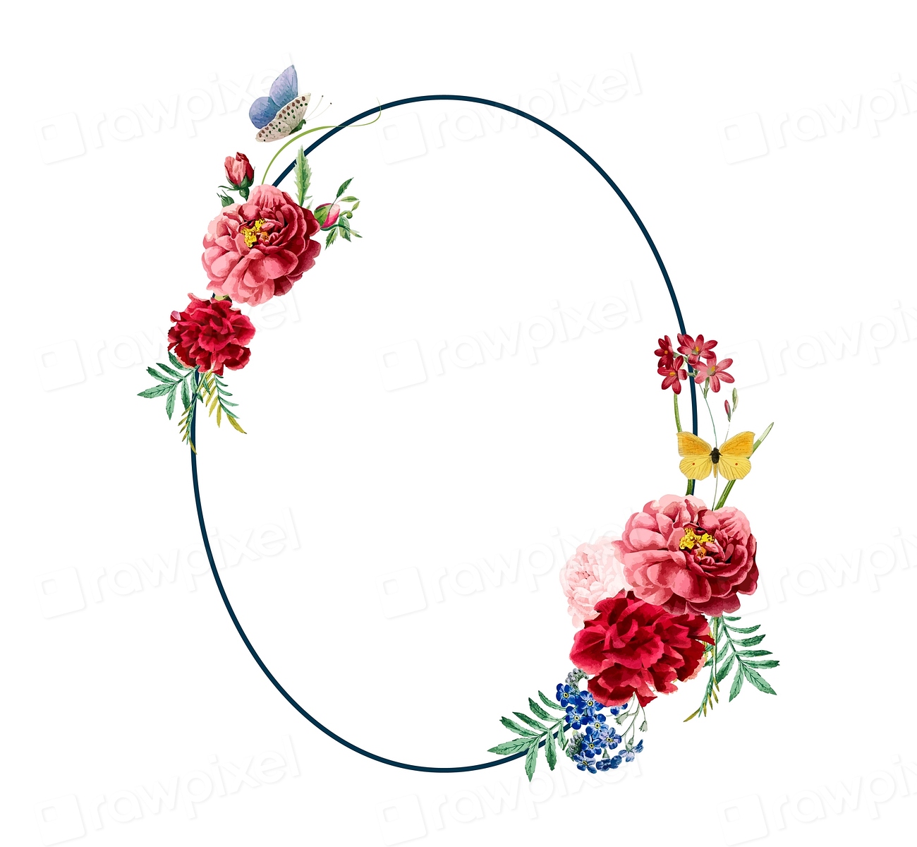 Floral frame card design illustration | Premium Vector - rawpixel