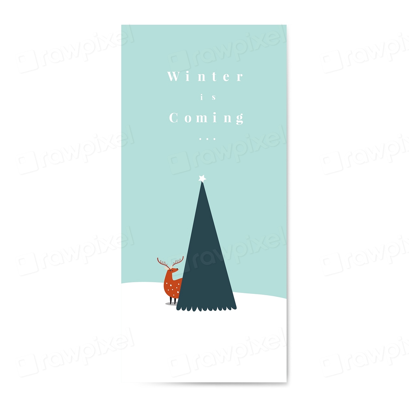 Winter is coming poster vector | Premium Vector - rawpixel