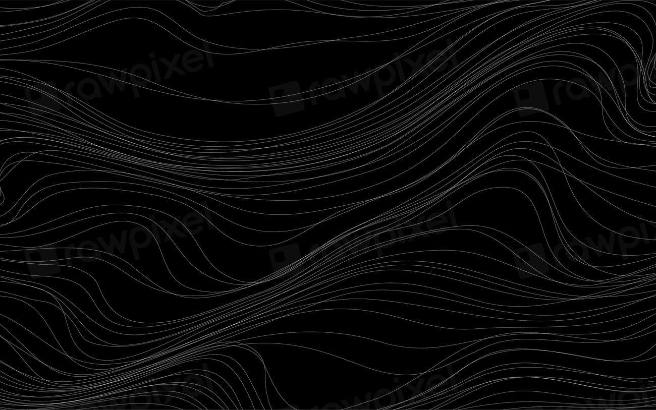 Wave textures black background vector | Premium Vector - rawpixel