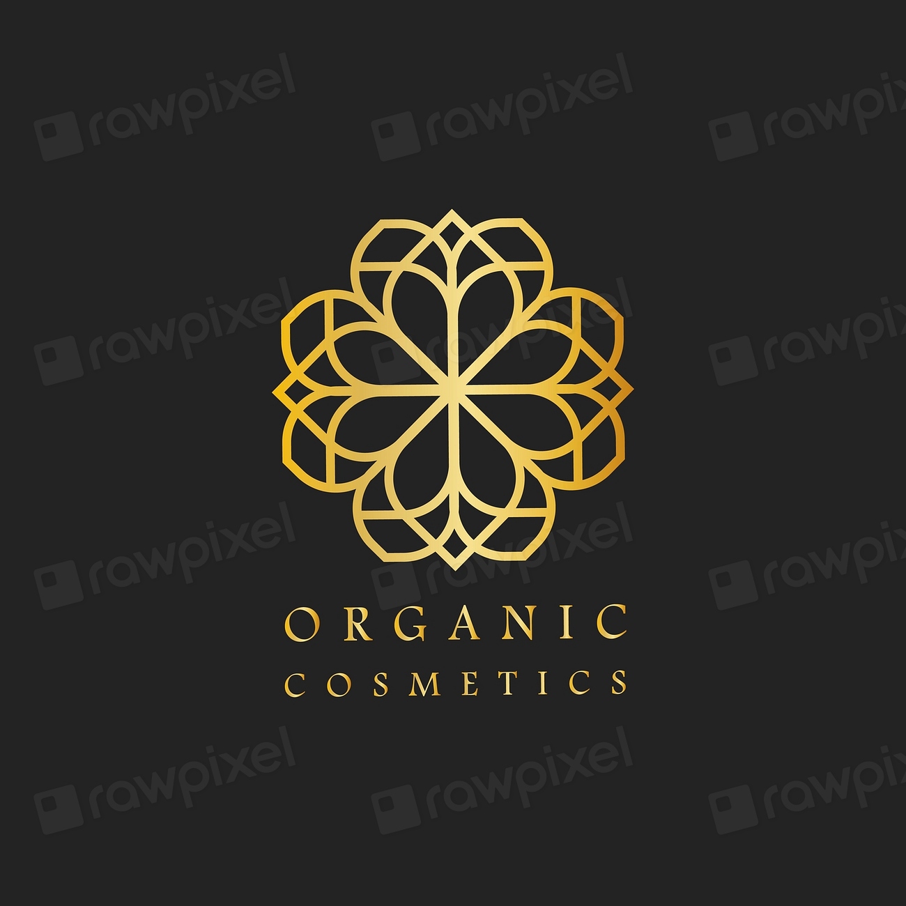 Organic cosmetics design logo vector | Premium Vector - rawpixel