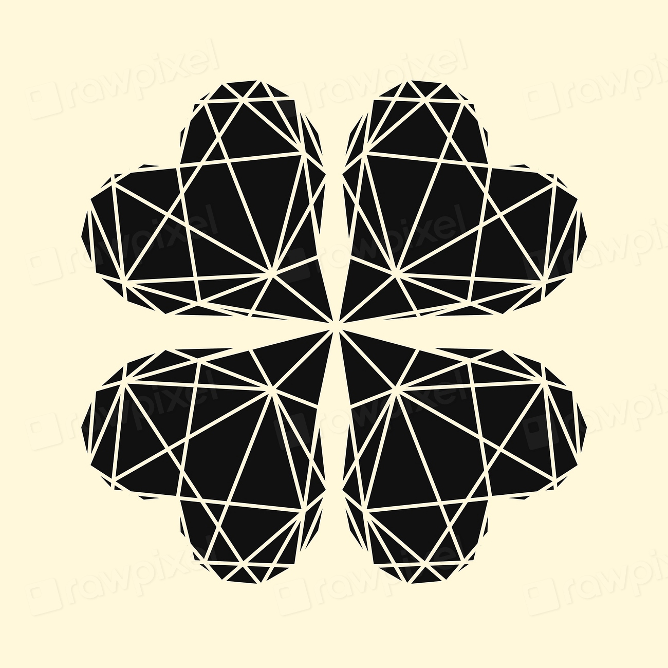 Linear illustration clover leaf | Premium Vector - rawpixel