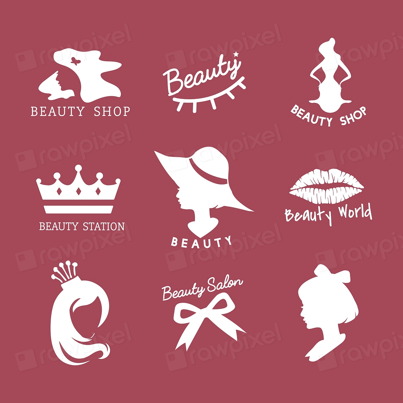 Set of beauty salon icon | Premium Vector - rawpixel