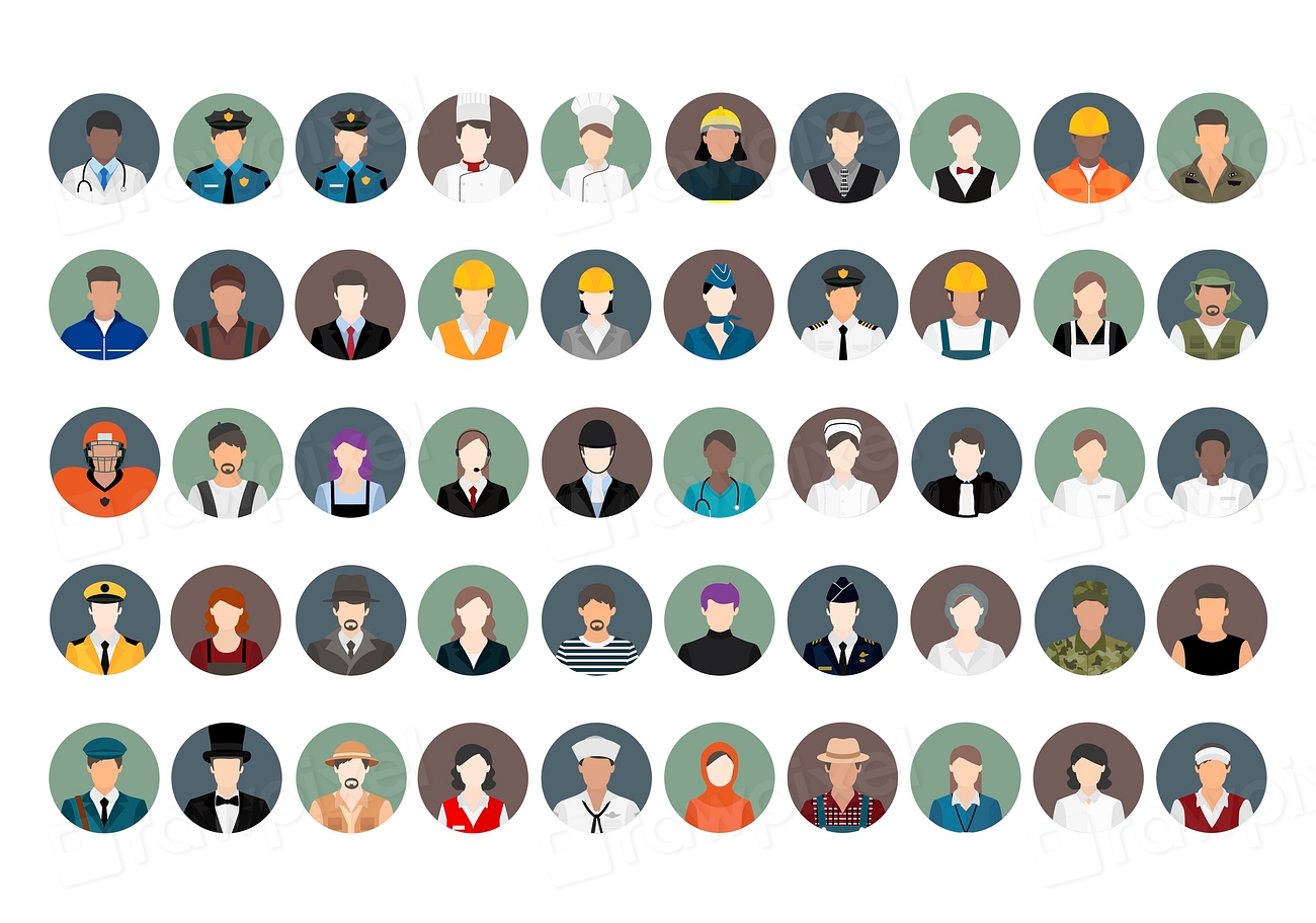 Illustration vector of various careers | Premium Vector - rawpixel