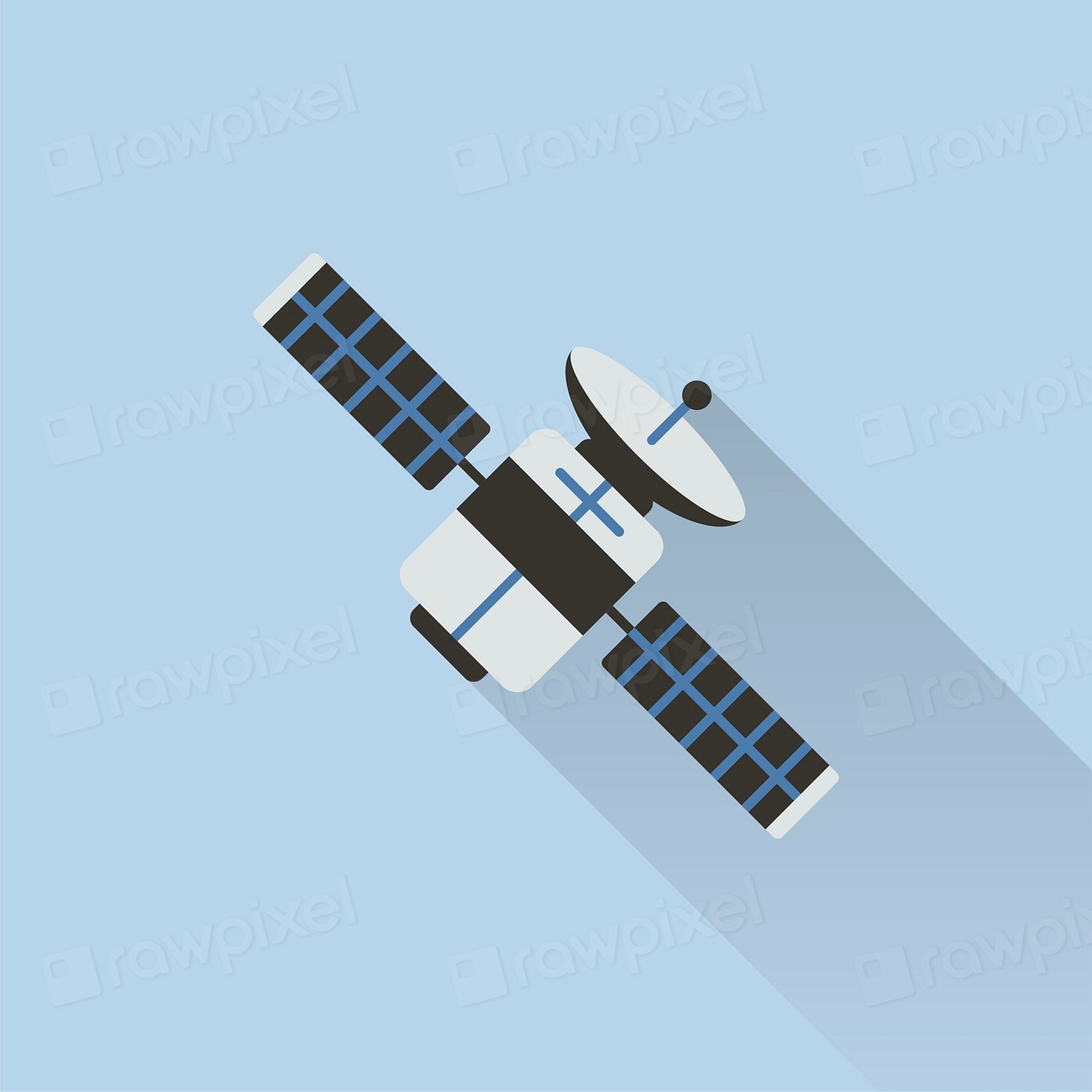 Illustration of satellite | Free Vector - rawpixel