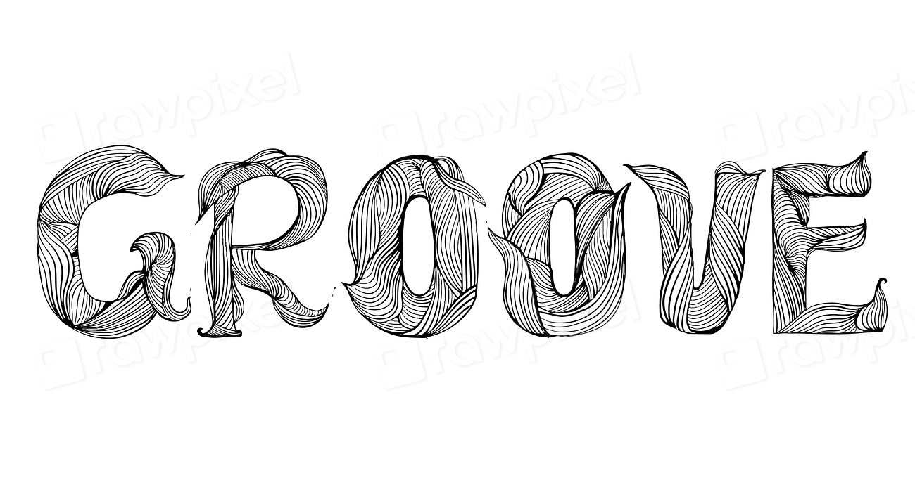 Groove motivational word typography design | Premium Vector - rawpixel